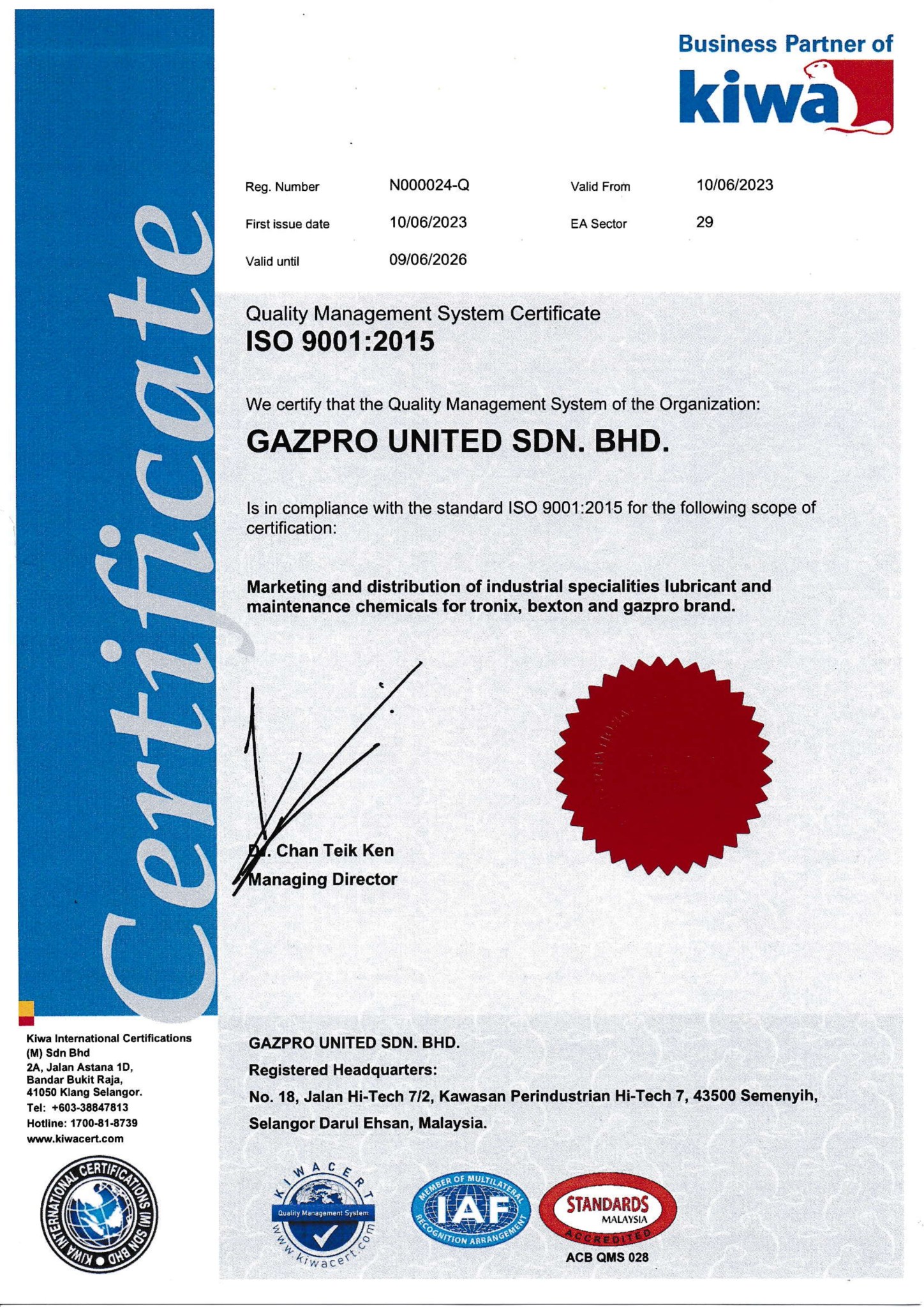 GAZPRO UNITED SDN BHD